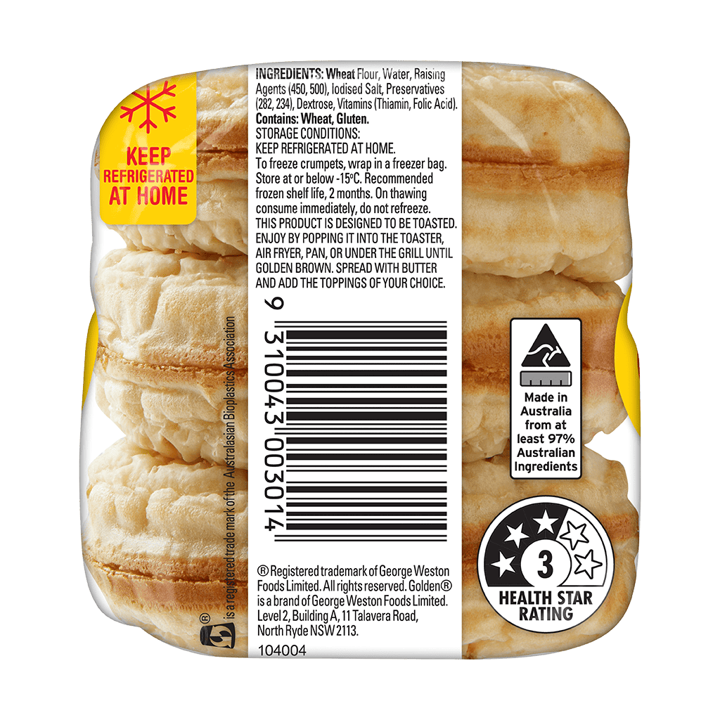 Golden Crumpets Rounds - Golden Crumpets